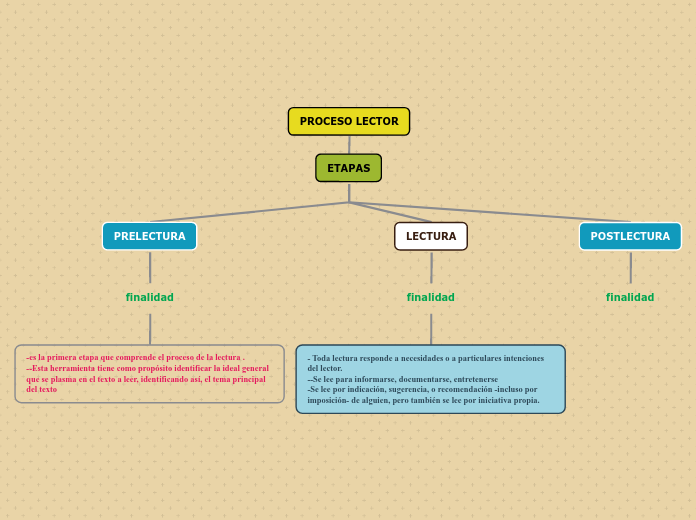 PROCESO LECTOR - Mind Map